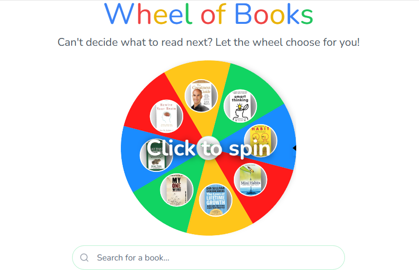 Wheel of Books - Discover Your Next Great Read